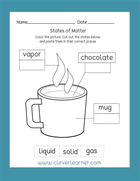 Solid And Liquid For Kindergarten Worksheets