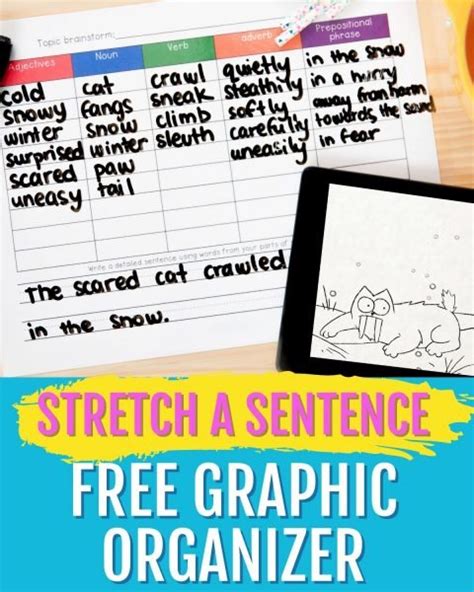 Graphic Organizer For Sentence Structure Thedabblingspeechie