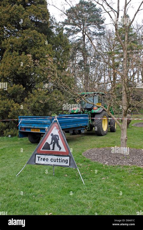 Tree Cutting Warning Sign Hi Res Stock Photography And Images Alamy