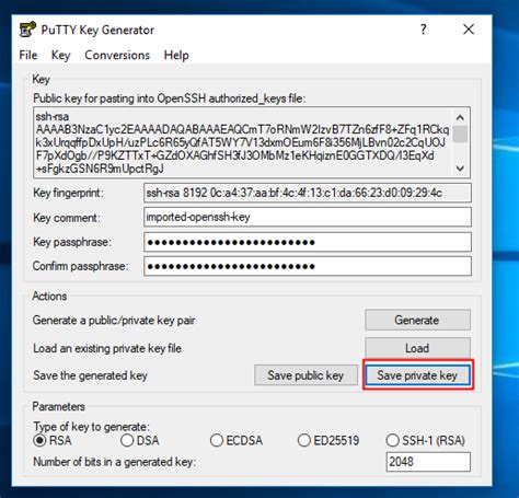 how to connect to a web server over ssh with private public keys using putty on windows ostraining