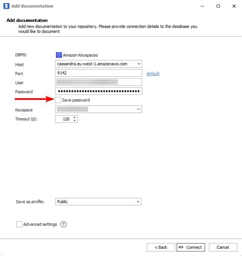 Connecting To Amazon Keyspaces Dataedo Documentation