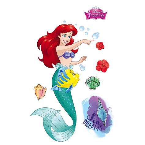 Disney Muursticker Ari L Xxl Multicolor X Cm