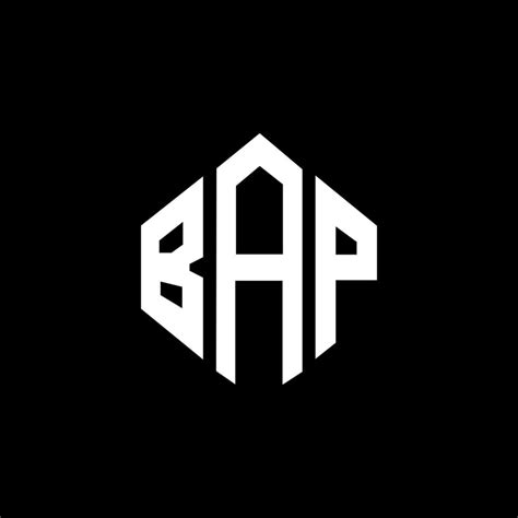 Bap Letter Logo Design With Polygon Shape Bap Polygon And Cube Shape