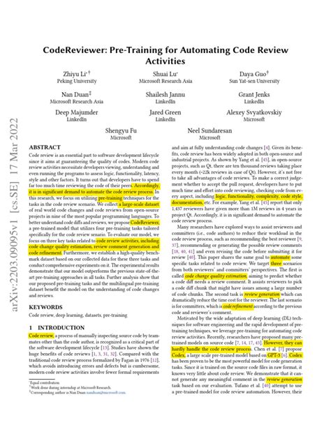 code reviewer automation pdf source code computing