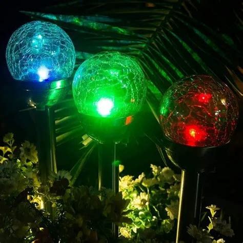 Waterproof And Colorful Glass Light Patio Auto Onoff Colourful Dim