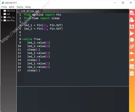 Led Blinking With Raspberry Pi Pico Gpio Using Micropython