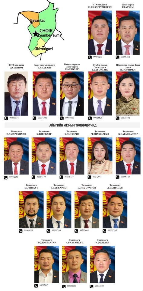 Говьсүмбэр аймгийн төлөөлөгчдийн хоёр нь эмэгтэй