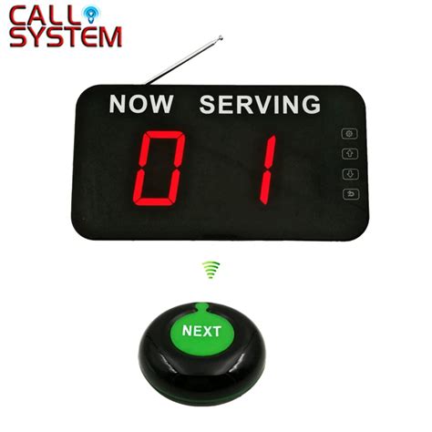 Take A Number System 2 Digit Display With Next Control Button Wireless