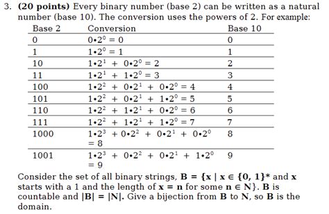 3 20 Points Every Binary Number Base 2 Can Be
