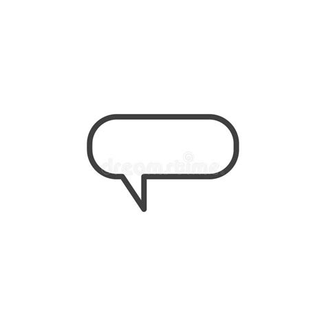 Chat Message Line Icon Stock Vector Illustration Of Logo 150997365