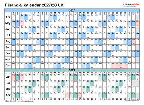 Financial Calendars 202728 Uk In Pdf Format