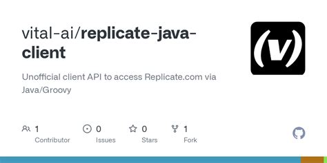 Github Vital Aireplicate Java Client Unofficial Client Api To Access Via Java