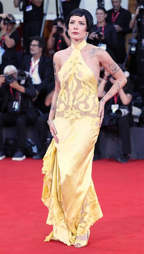 Halsey Attends The Smashing Machine Red Carpet During The 82nd Venice International Film