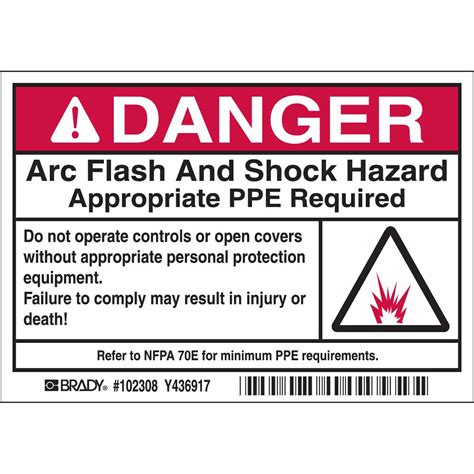 Arc Flash Label Template