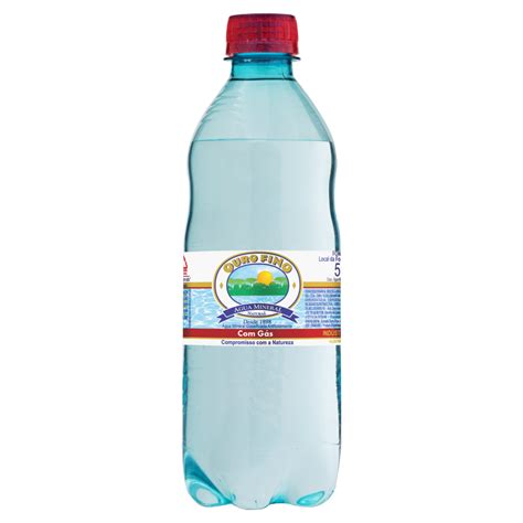 Água Mineral Natural Com GÁs Ouro Fino Garrafa 500ml Gtineanupc