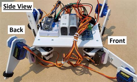 Arduino Quadruped Robot Walks Skims And Grips 13 Steps With Pictures