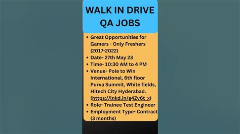 hiring qa freshers shorts rd automation learning youtube