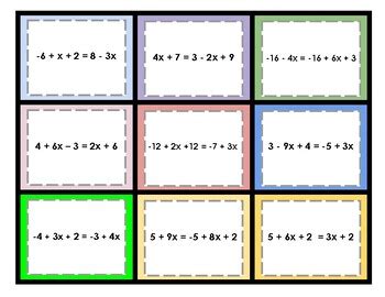 Equations With Variables On Both Sides Of The Equation By Ashley Stoltz