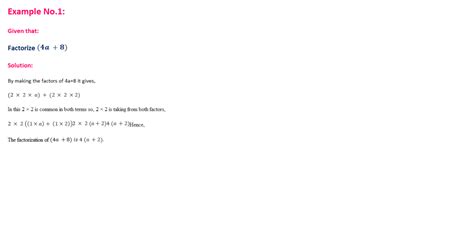 Method Of Factorization To Solve The Equations Hubpages