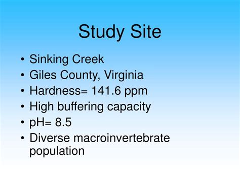 Ppt The Effects Of Substrate Size On Stream Macroinvertebrate Population Size And Structure