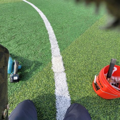 운동장 인조잔디 라인보수 늘봄그린 시공실적 유지관리