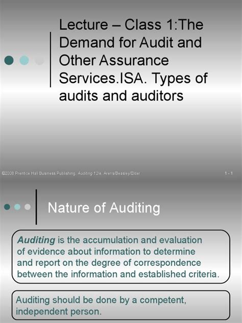 Lecture 1 Audit Pdf Audit Accounting