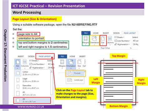 Ict Igcse Practical Revision Word Processingpdf