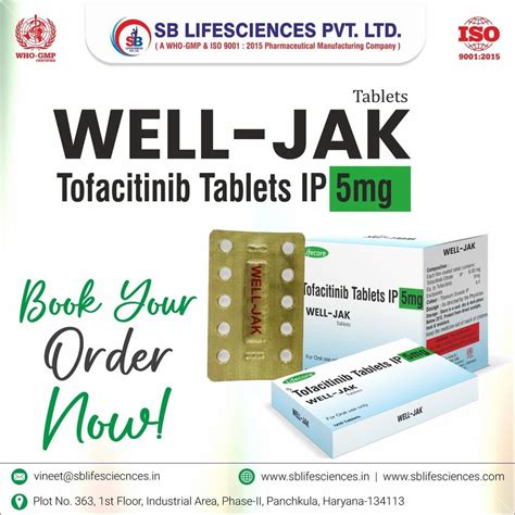 Tofacitinib Citrate Tablet 5 Mg At ₹ 350 Stripe In Rudrapur Id 2850178639712