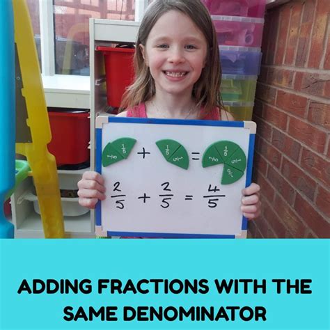 Adding Fractions With The Same Denominator Adding Fractions Denominator Fractions