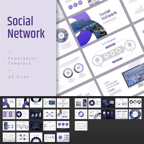 Social Network Ppt Template Masterbundles
