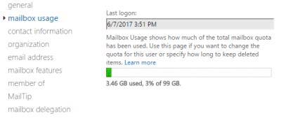 Check Users Mailbox Storage Usage Size In Office 365 Exchange Tech Journey