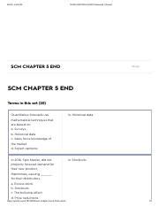 SCM CHAPTER END Flashcards Quizlet Pdf PM SCM CHAPTER END Flashcards Quizlet