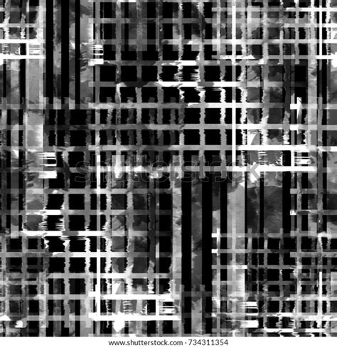 Seamless Pattern Abstract Design Monochrome Background Stock