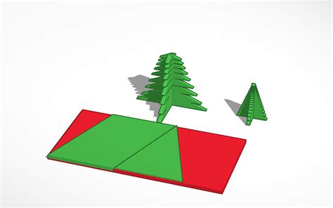 3d Design Flat Pack Christmas Tree Diane Tinkercad