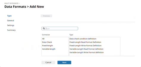 Official Data Formats