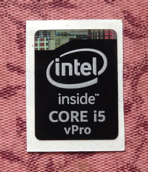 Intel Core I Vpro Black Sticker X Mm Haswell Extreme Th Gen Case Badge Ebay