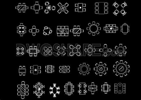 313 Free Download Dining Tables Cad Blocks 313 Free Download Dining Tables Cad Blocks