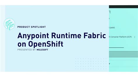 Getting Started With Runtime Fabric On Red Hat Openshift Mulesoft