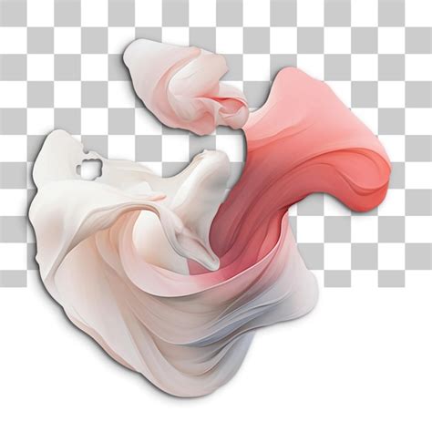 Premium Psd Abstract 3d Organic Shape Fluid