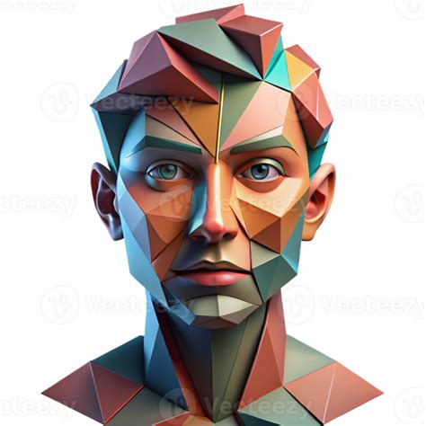 Magnificent Artistic A Fragmented Deconstructed Portrait Compo Authentic 58068438 Png