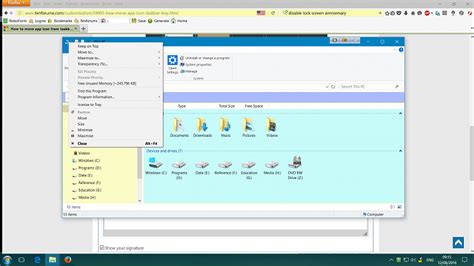 How To Move App Icon From Taskbar To Tray Windows Forums