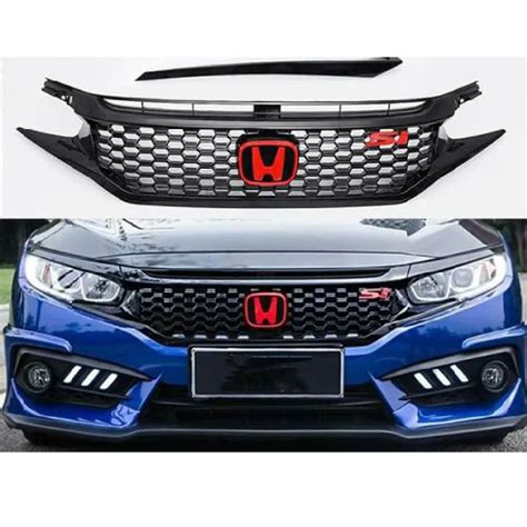 Honda Civic 2016 2020 Front Grill Honey Comb Si Style