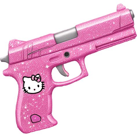 Pink Sparkly Hello Kitty Gun Emoji Ai Emoji Generator