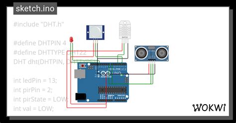 Multiple Sensors Wokwi Esp32 Stm32 Arduino Simulator