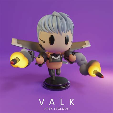 [oc] Simple Valk Chibi Render I Made R Apexlegends