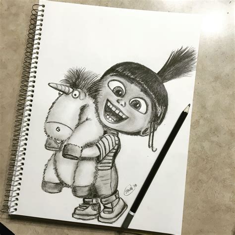 Despicable Me Characters Agnes Drawing