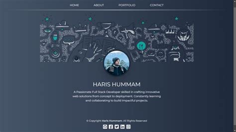 Haris Hummam On Linkedin Nextjs Tailwindcss Portfolio Webdev