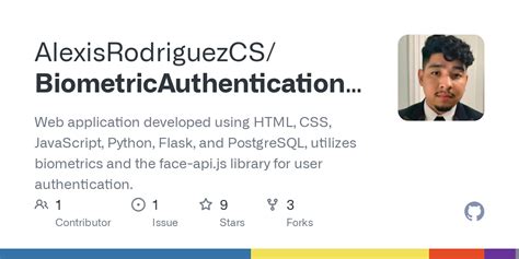 Github Alexisrodriguezcsbiometricauthenticationsystem Web Application Developed Using Html
