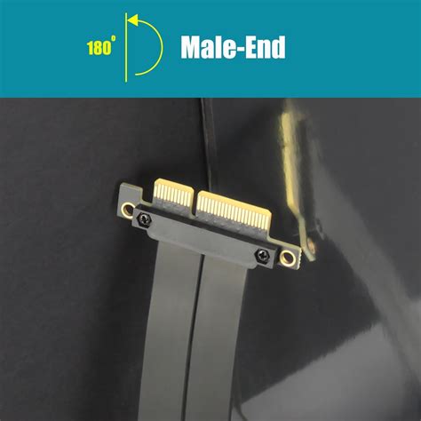 Glotrends 300mm Pcie 4 0 X4 Riser Cable 64pin Full Nepal Ubuy