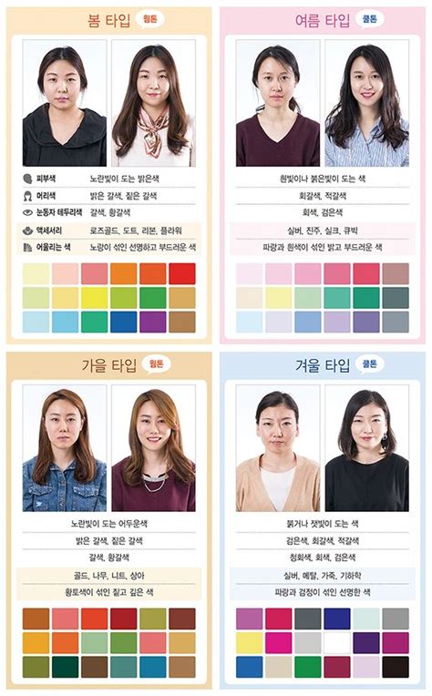 내 얼굴에 제일 잘 어울리는 헤어 컬러 찾기 핵꿀팁 Color Analysis Winter Skin Undertones Deep Autumn Color Palette